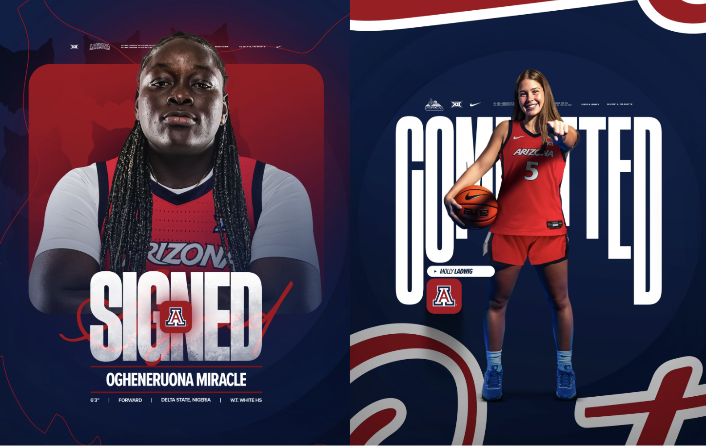 2025 recruits OgheneRuona Miracle and Molly Ladwig flip commitments to ...